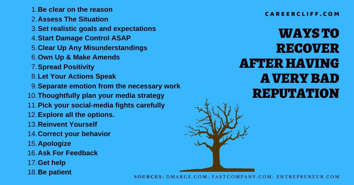 14 Tips To Repair While Having A Very Bad Reputation CareerCliff 14 Tips To Repair While Having A Very Bad Reputation CareerCliff