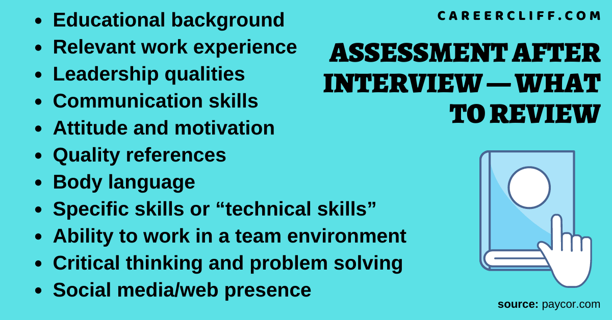 17 Best Tips on Assessment after Interview for Employers - CareerCliff