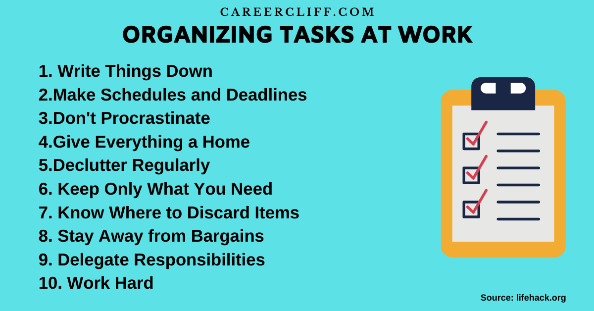 15 Practical Hacks For Organizing Tasks At Work CareerCliff 15 Practical Hacks For Organizing Tasks At Work CareerCliff